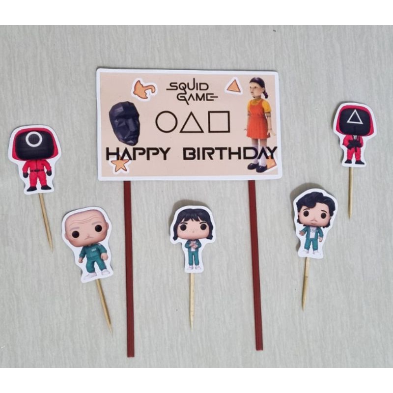 SQUID GAME TOPPER / SQUID GAME CAKE TOPPER / SQUID GAME CAKE TOPPER ...