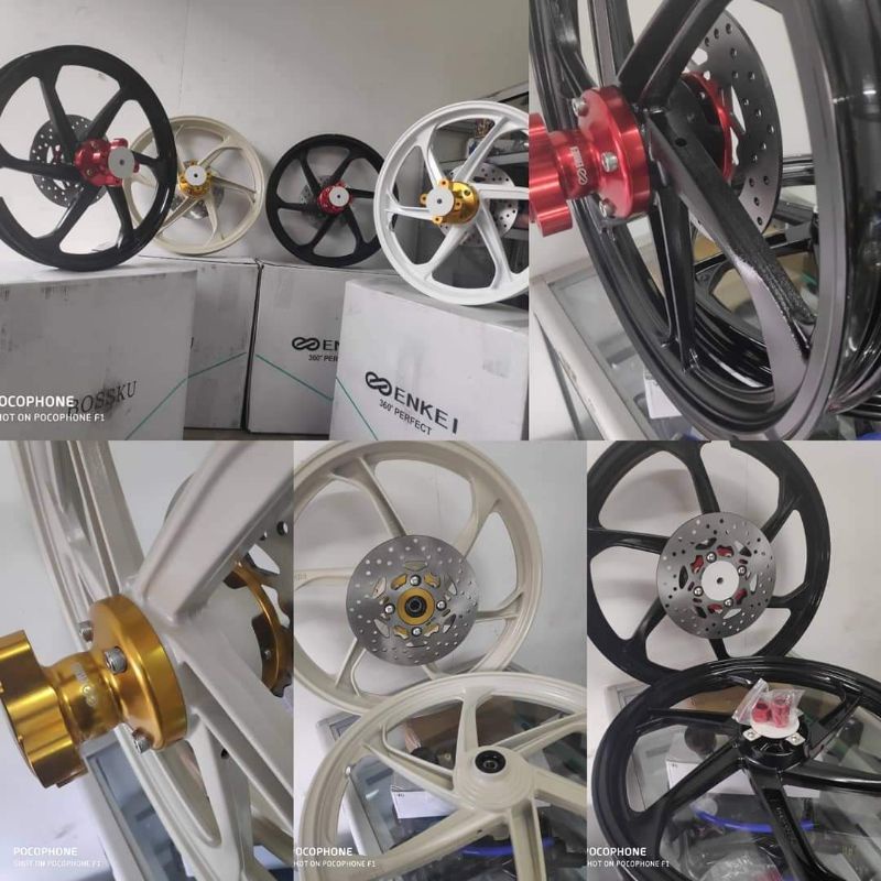 Fullset Sportrim 6 Batang Enkei Hub Custom Y15ZR [ 1.6 × 1.6 ] | Shopee Malaysia