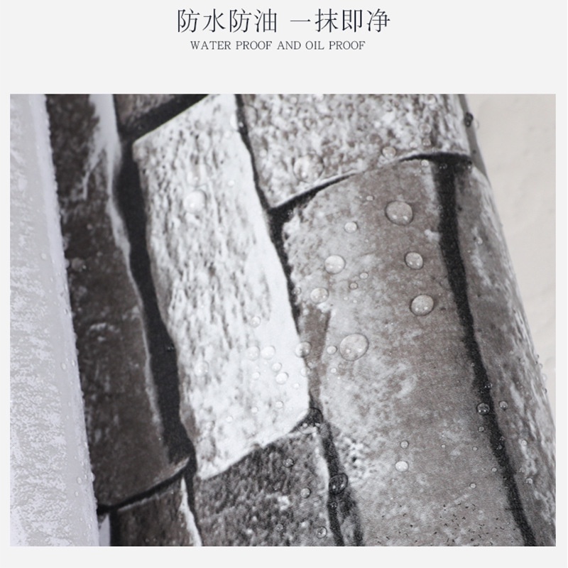 KYK Waterproof Sticker 3D Wallpaper Brick Wall paper Kertas Dinding ...