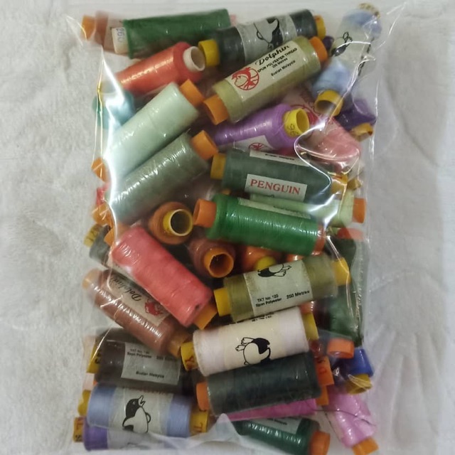 250m Sewing Thread / Benang Jahit BUNDLE PACK 50pcs | Shopee Malaysia
