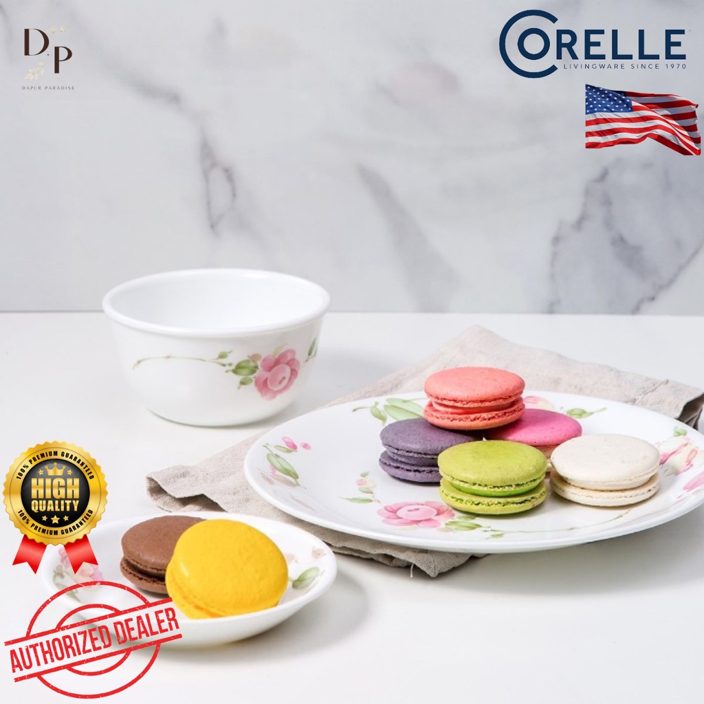 Original USA Corelle Country Rose Loose Item (Rim Dinner Plate//Fish ...