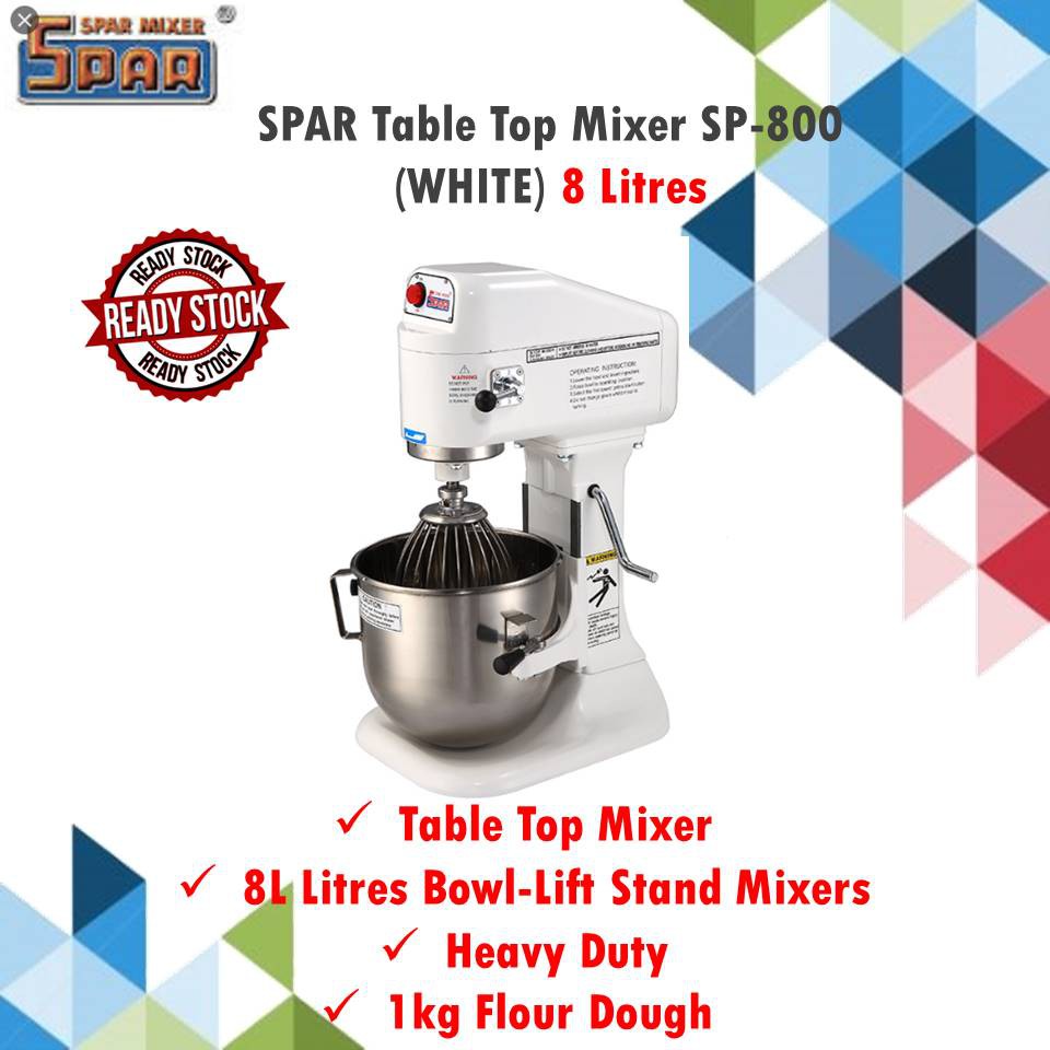 SPAR Table Top Mixer SP-800 - 1kg Flour Dough | Shopee Malaysia