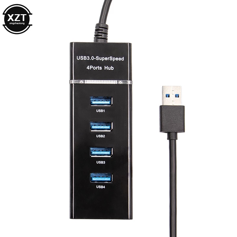 High Speed USB 3.0 Hub 4 Ports Multi Hubs USB Splitter Expansion For Flash Drives PC Computer ...