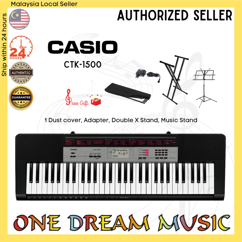 CASIO CTK-1500 Portable Keyboard Electric Piano | Shopee Malaysia