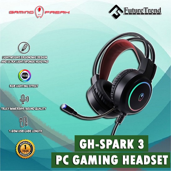 AVF Gaming Freak GH-SPARK3 Spark 3 PC GAMING HEADSET | Shopee Malaysia