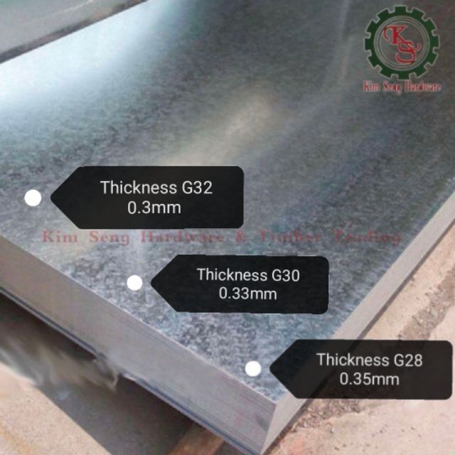 GI Sheet Plate G32/G30/G28 (3FTx8FT) | Shopee Malaysia