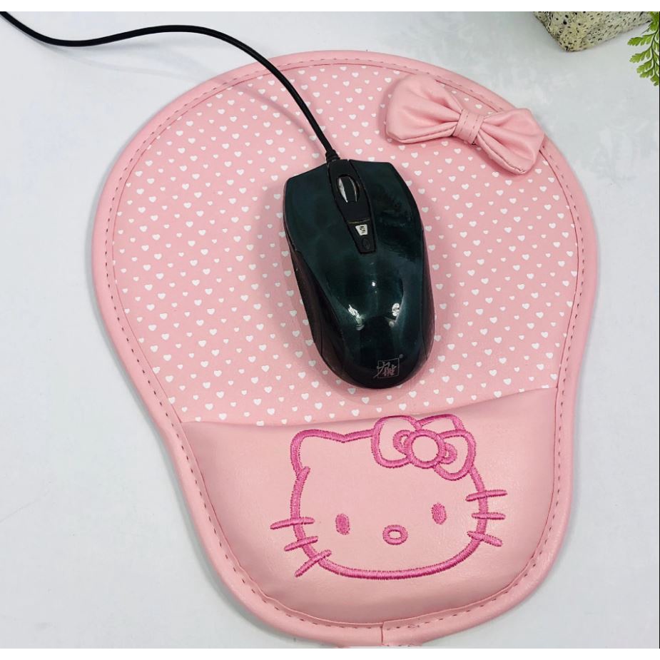 Kitty Wrist Mousepad Cartoon PU Mouse Pad Office Desk Anti-slip Gaming ...