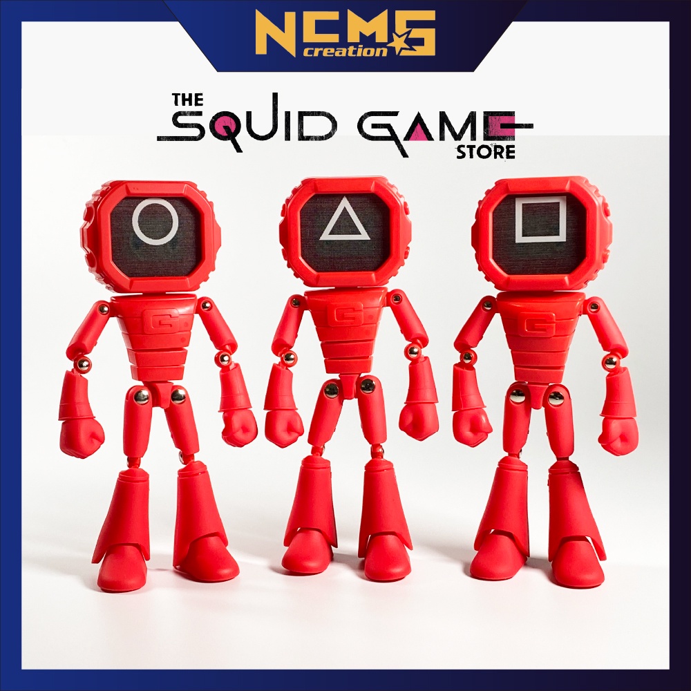 [NCMS] Squid Game Robot Action Figure Collection Toy Squid Game Front ...