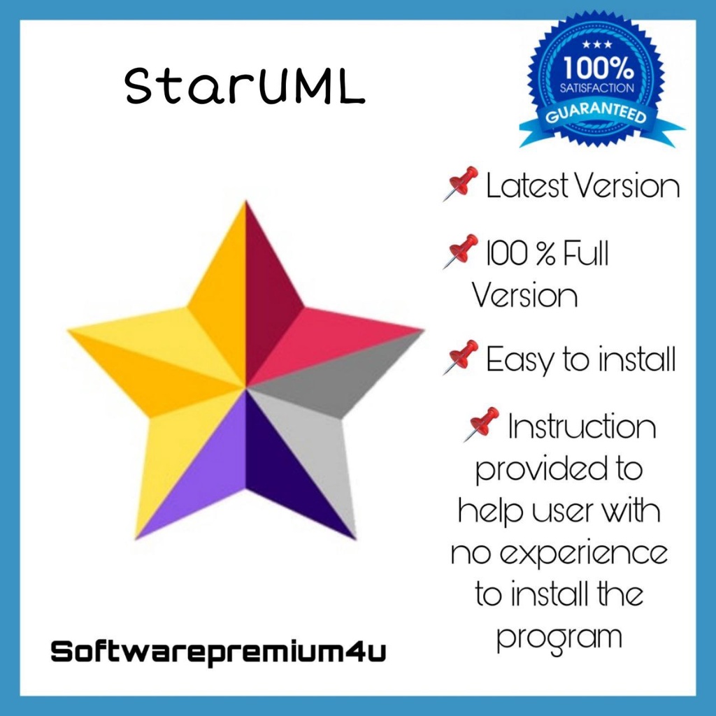 StarUML 5.0.1 (2022) 🔥【Latest】🔥 | Shopee Malaysia