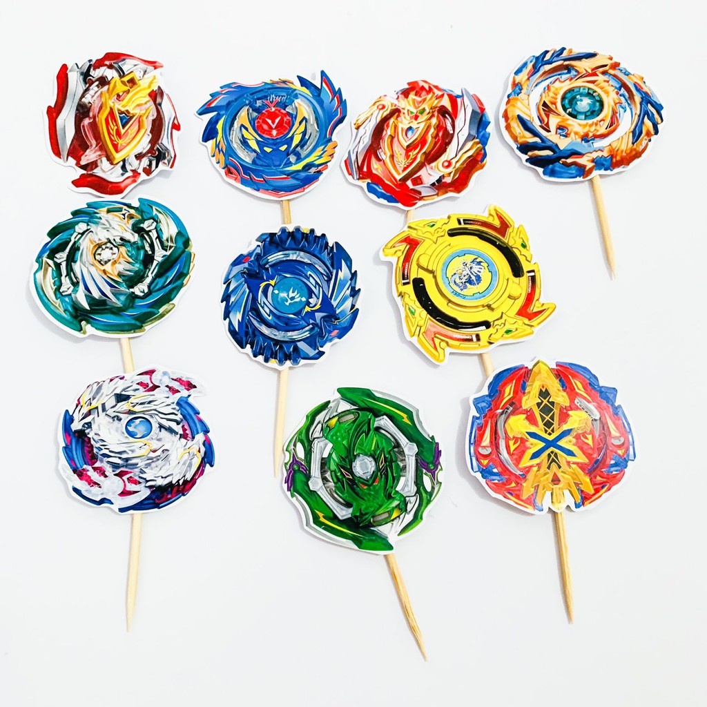 Beyblade / Birthday Cupcake Blade Topper / Birthday Cupcake Decoration ...