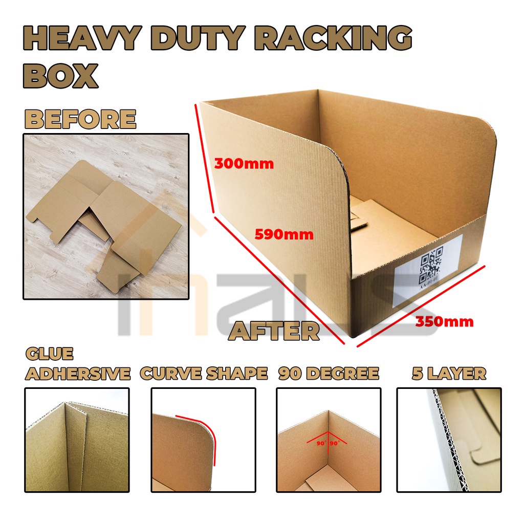 RACKING BOX STORAGE BOX ORGANISE BOX - KRAFT PAPER !!! WAREHOUSE STRAGE ...