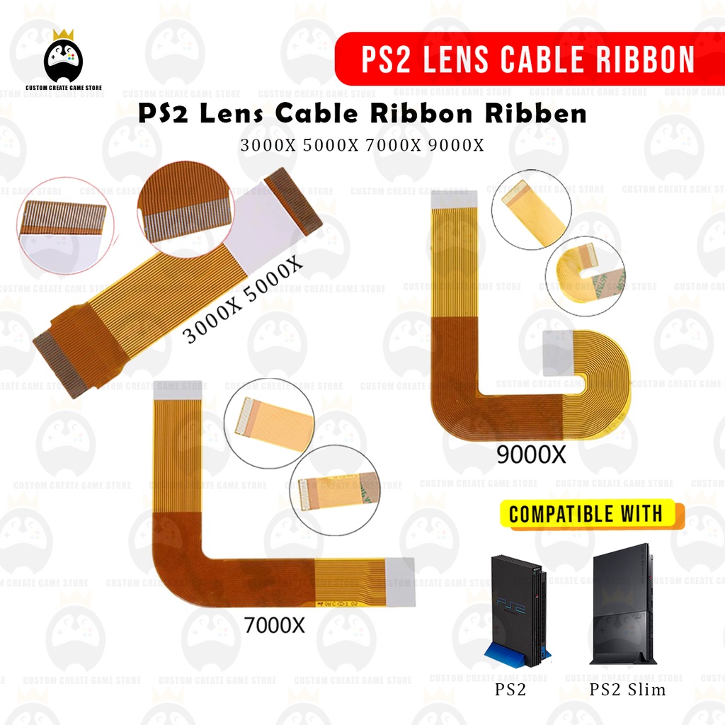 PS2 Lens Cable Ribbon Ribben 3000X 5000X 7000X 9000X | Shopee Malaysia
