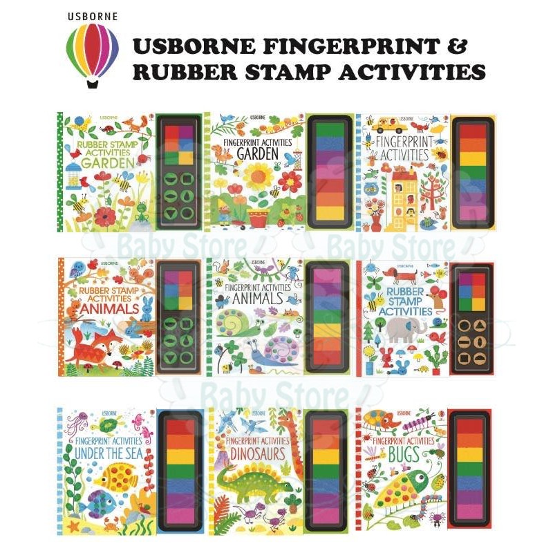 Usborne Fingerprint Rubber Stamp Activities | Shopee Malaysia