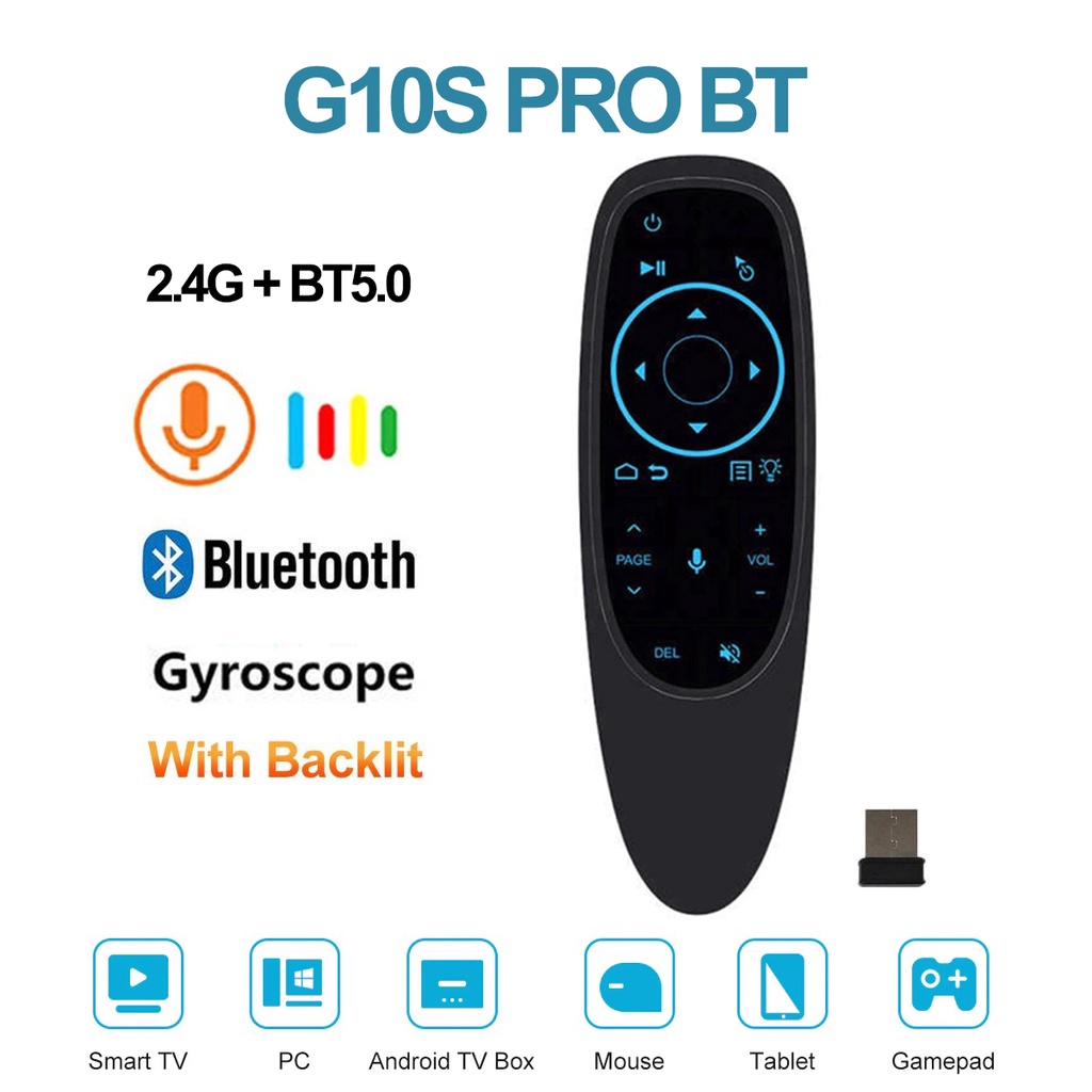 【Local Ready Stock】G10S PRO BT 2.4G Smart Voice Air Mouse Bluetooth ...