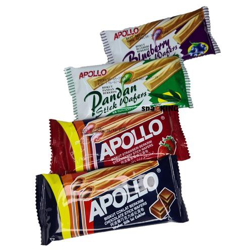 Apollo Wafer Sticks Chocolate, Strawberry, Pandan or Blueberry (1 Piece ...
