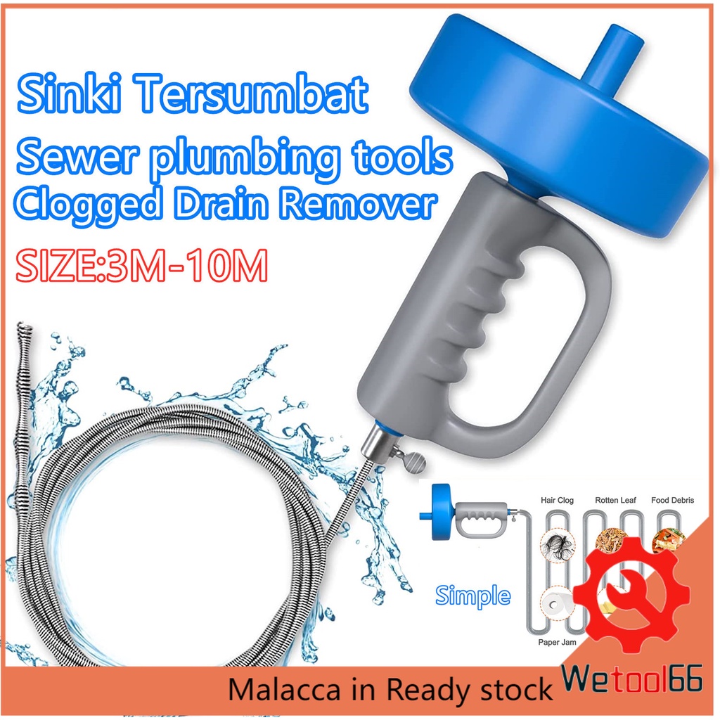 Singki Tersumbat Cleaner Plumbing Tool Drain Unblocker Plumbing Tools ...