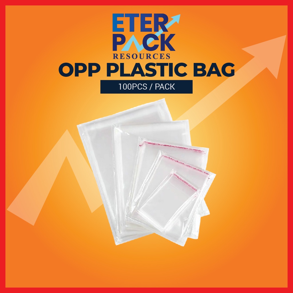 100PCS Transparent OPP Plastic Bag | Shopee Malaysia