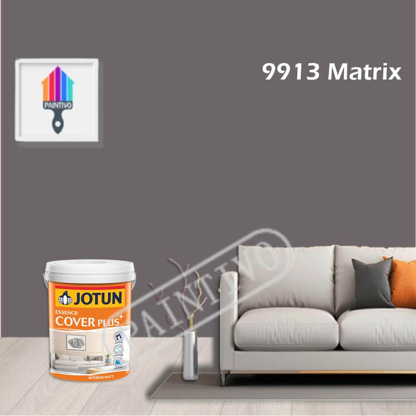 9913 Matrix 1L Jotun Essence Cover Plus Matt Grey Colour Indoor Wall ...