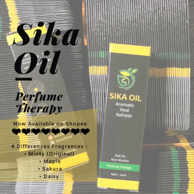 Sika Oil Minyak Angin Perfume Aromatherapy 10ml | Shopee Malaysia