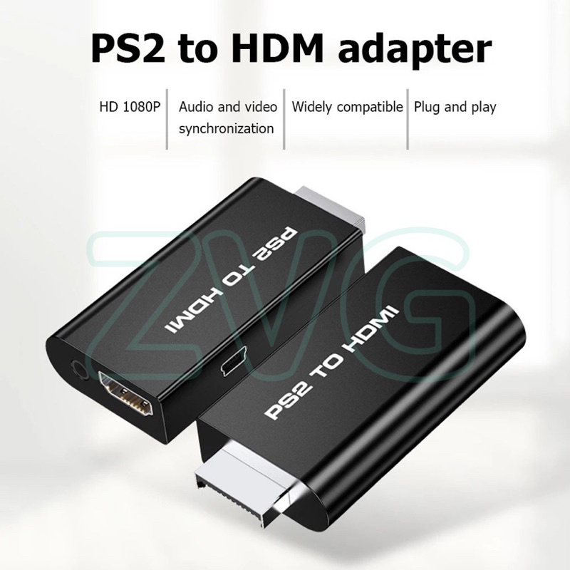Portable PS2 to HDMI 480i/480p/576i Audio Video Converter with 3.5mm ...