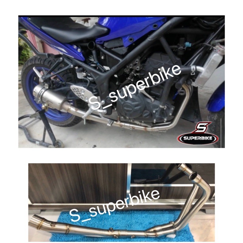 Manifold MT25 R25 V1 V2 Stainless Steel Front Link Pipe | Shopee Malaysia