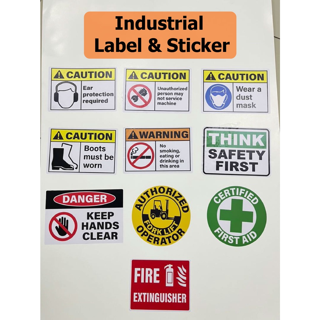Industrial sticker label | Shopee Malaysia