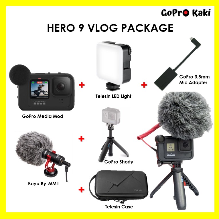 Youtuber / Vlog Package For GoPro Hero 5 6 7 8 9 10 11 Black ( Ship From Malaysia ) | Shopee ...