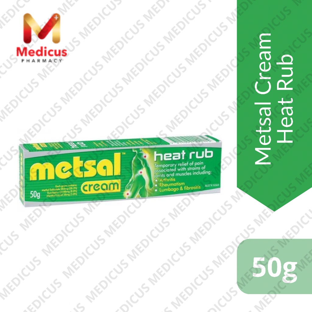Metsal Heat Rub Cream 50g (Exp: 03/2026) | Shopee Malaysia