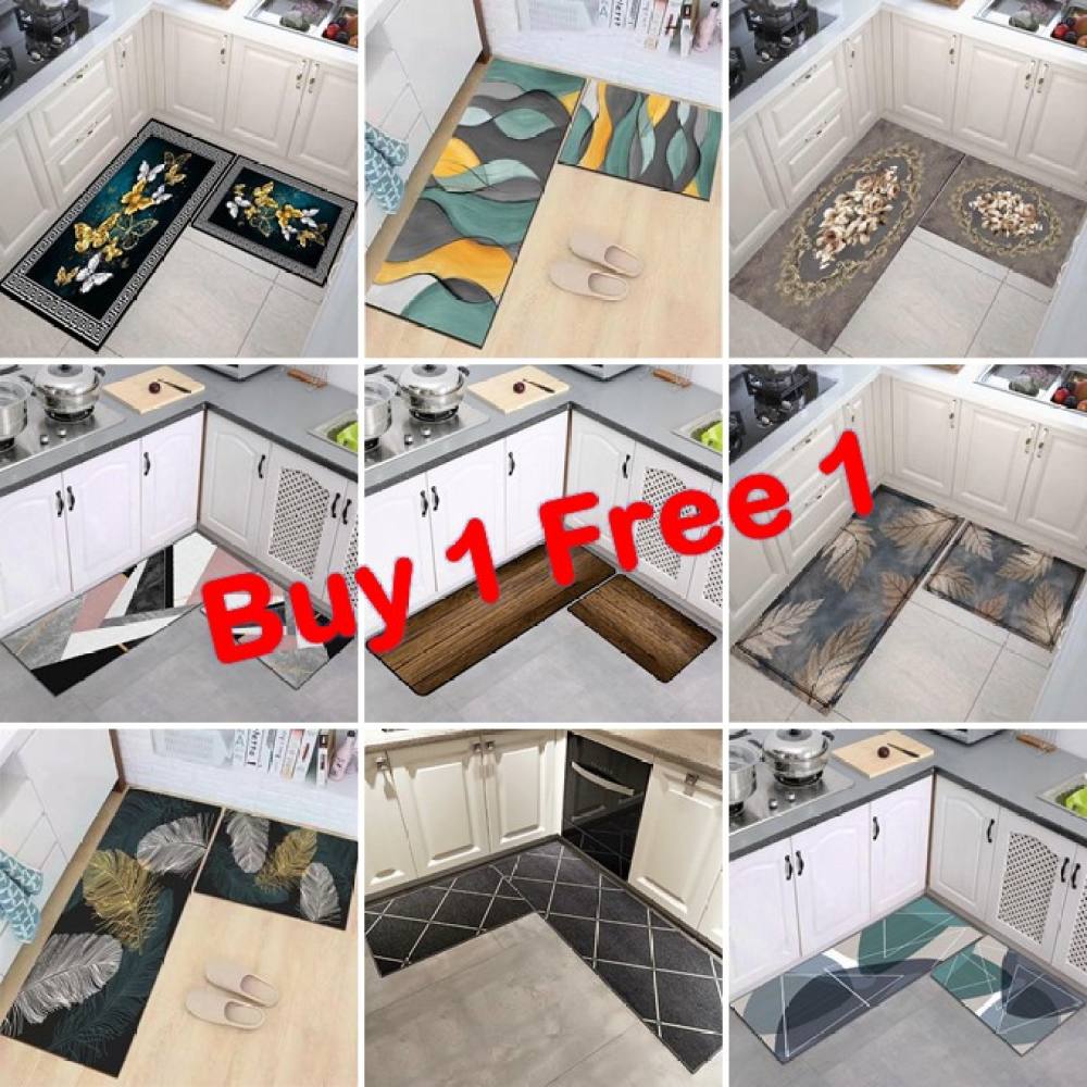 Carpet Design Antislip Kitchen (120cm Utensils x 40cm) Free (60 x 40cm ...