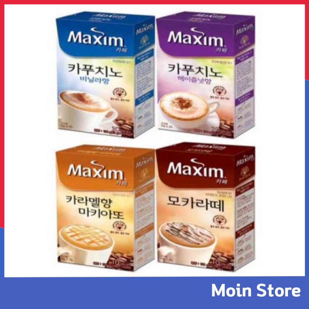 💥[Maxim] Caramel Macchiato, Latte, Cappuccino Hazelnut, Vanilla Korean ...
