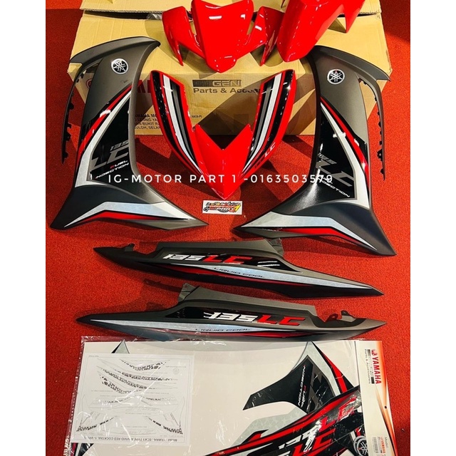 COVER SET LC 135 V8 MERAH ORIGINAL HLY (YAMAHA) | Shopee Malaysia