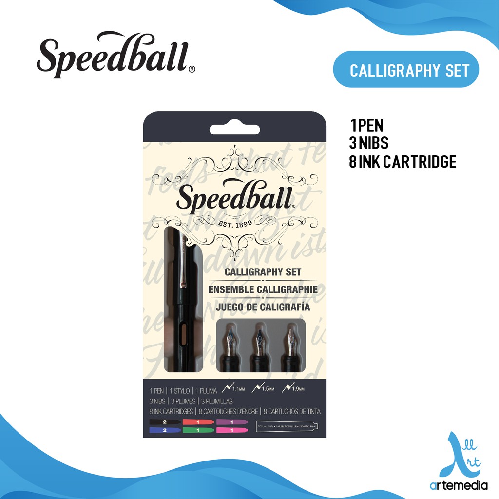 Speedball Basic Calligraphy Fountain Pen Set | Shopee Malaysia