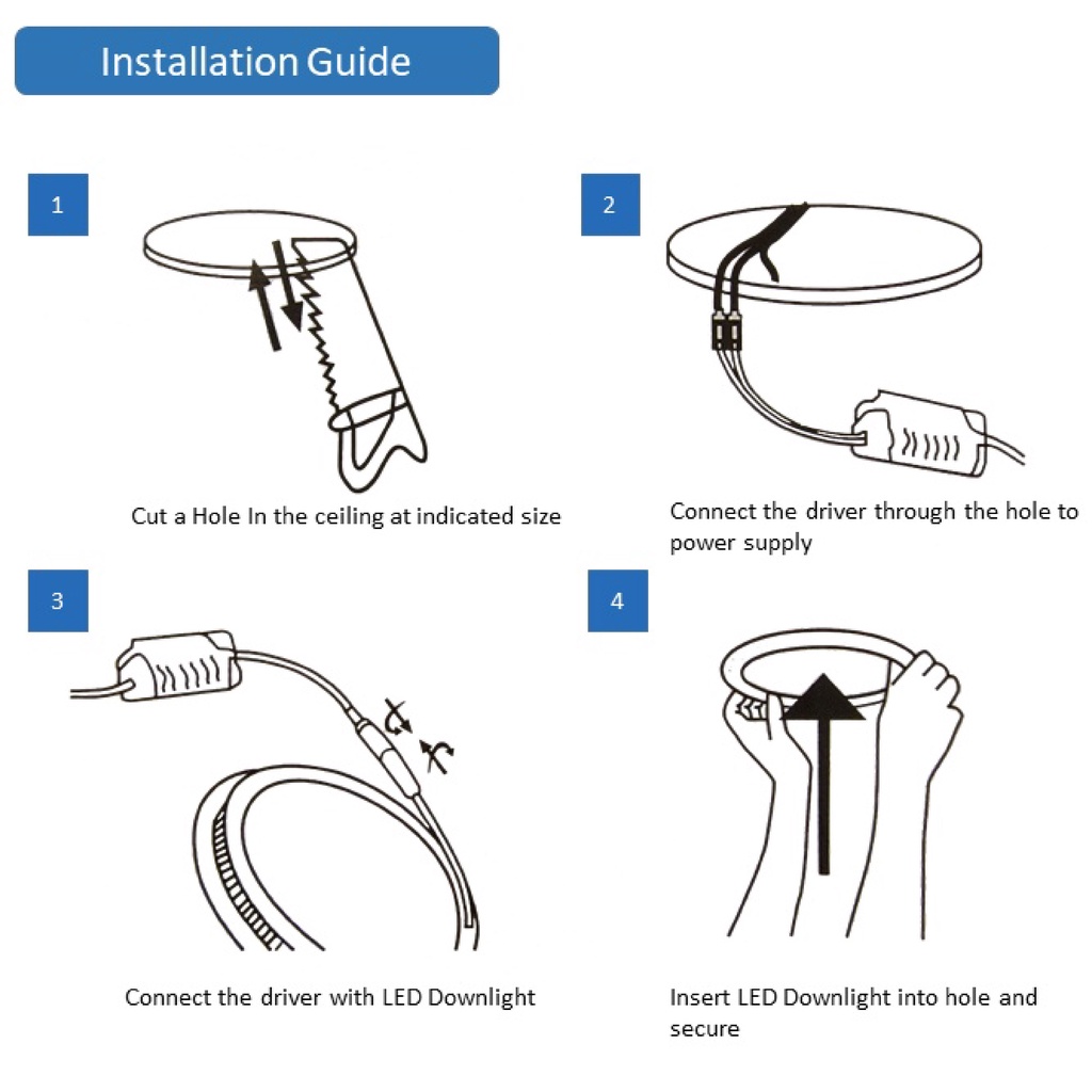 [VHO] Panel Light LED Ceiling Slim Downlight 3" 4" 6" 8" [6w - 18w ...