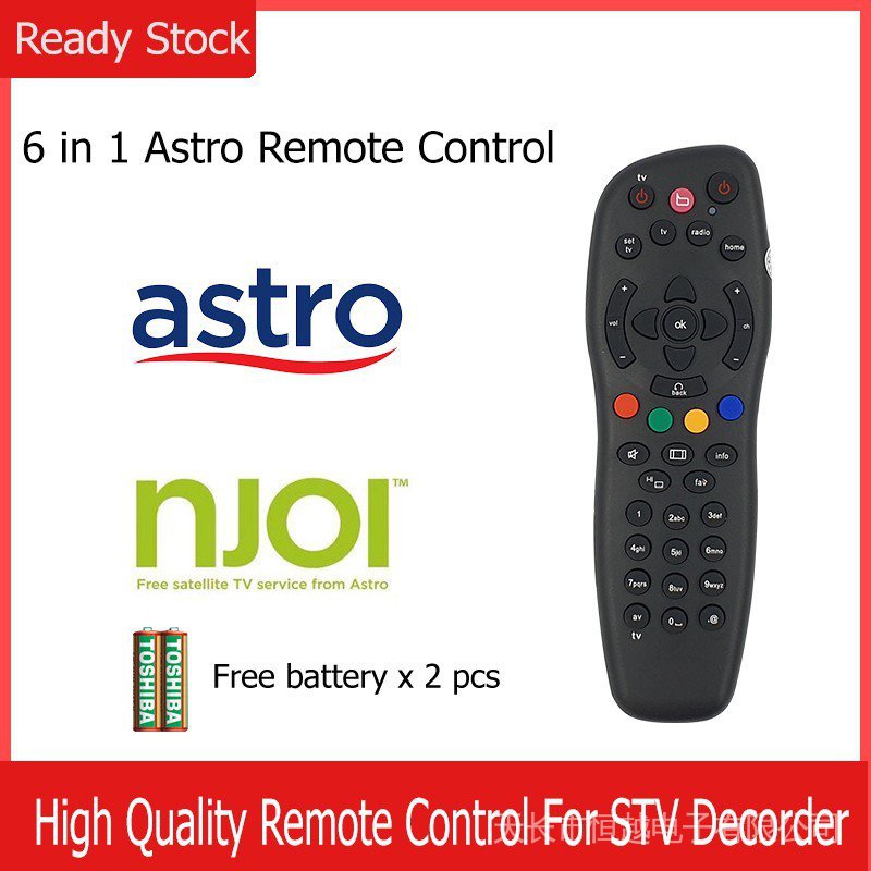 Replacement remote control for Astro PVR, Astro beyond, NJOI with ...