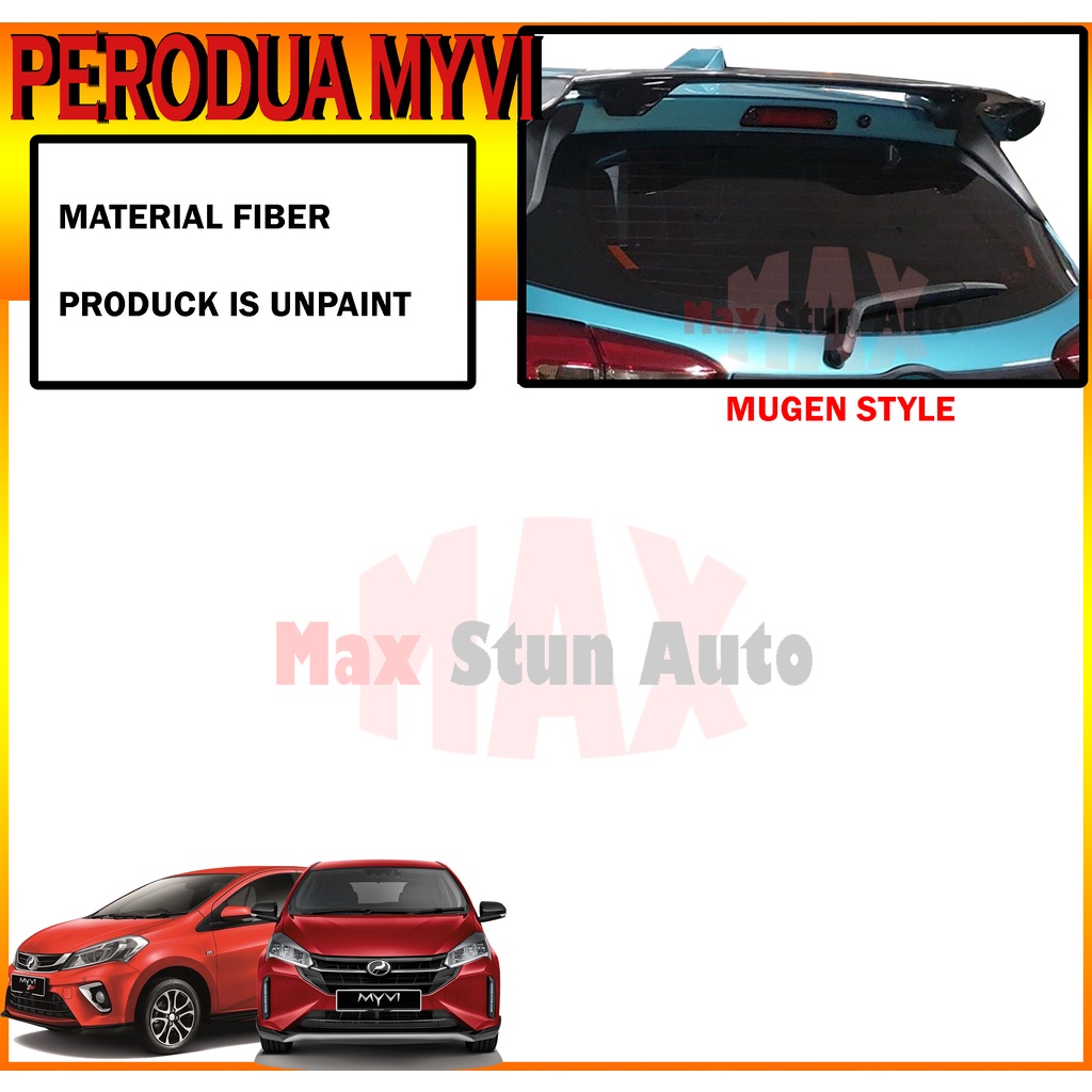 PERODUA MYVI 2018-2022 REAR SPOILER DUCKTAIL (MK7,D68,MZ,PSM,MG,MG2 ...
