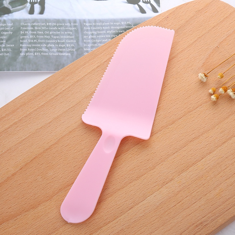 Cake Knife (Plastic) Ready Stock Individual Packaging Many Colour ...