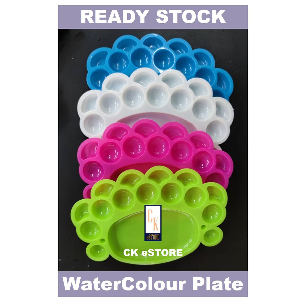 [READY STOCK] Water Colour Plate / Pinggan Warna Air / 水彩盘 | Shopee ...