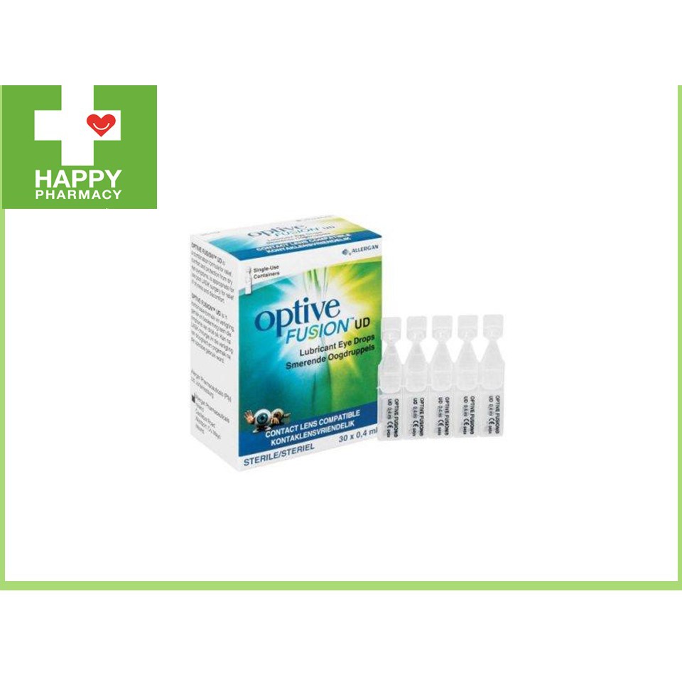 OPTIVE Fusion Lubricant Eye Drops Preservative Free UD (0.4ml x 30's ...