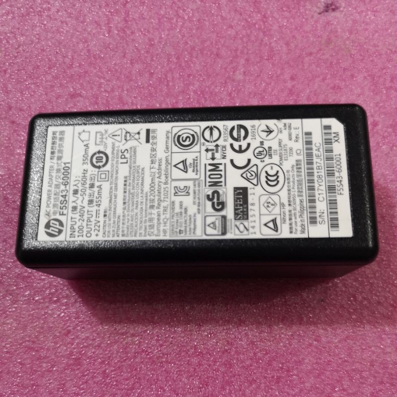 Hp Deskjet Printer Adapter 1115 1215 2132 2135 2675 3635 3778 Power ...