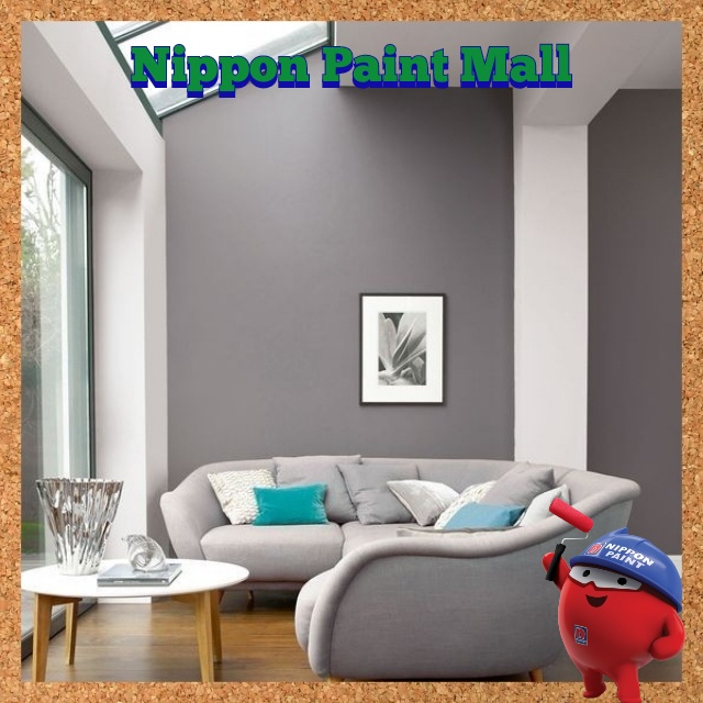 NIPPON 1 LITER N2046P GRAY DOLPHIN INTERIOR EXTERIOR WALL PAINT/WOOD ...