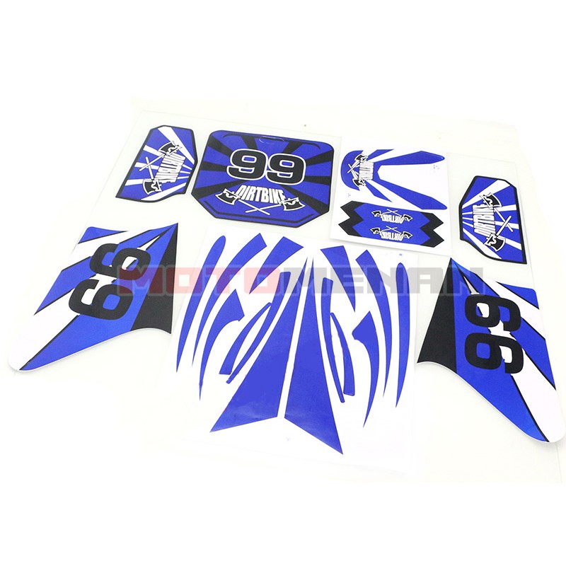 110cc 125cc 150cc Motocross Scrambler Dirtbike MX Sticker Decals ...