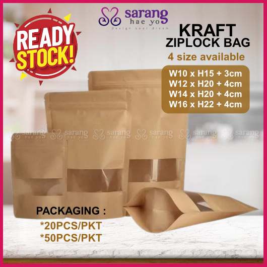 20/50pcs Zip Lock Plastic Bag Food Goodies Gift Beg Kacang Kedap Udara Bungkus Murah Borong 密封袋 ...