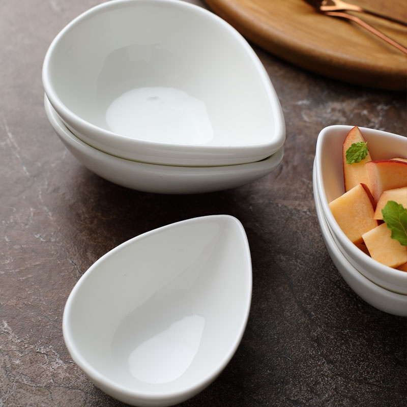 (GSF) 4" White Porcelain Triangle Bowl / Drip shape bowl 滴水碗 | Shopee ...