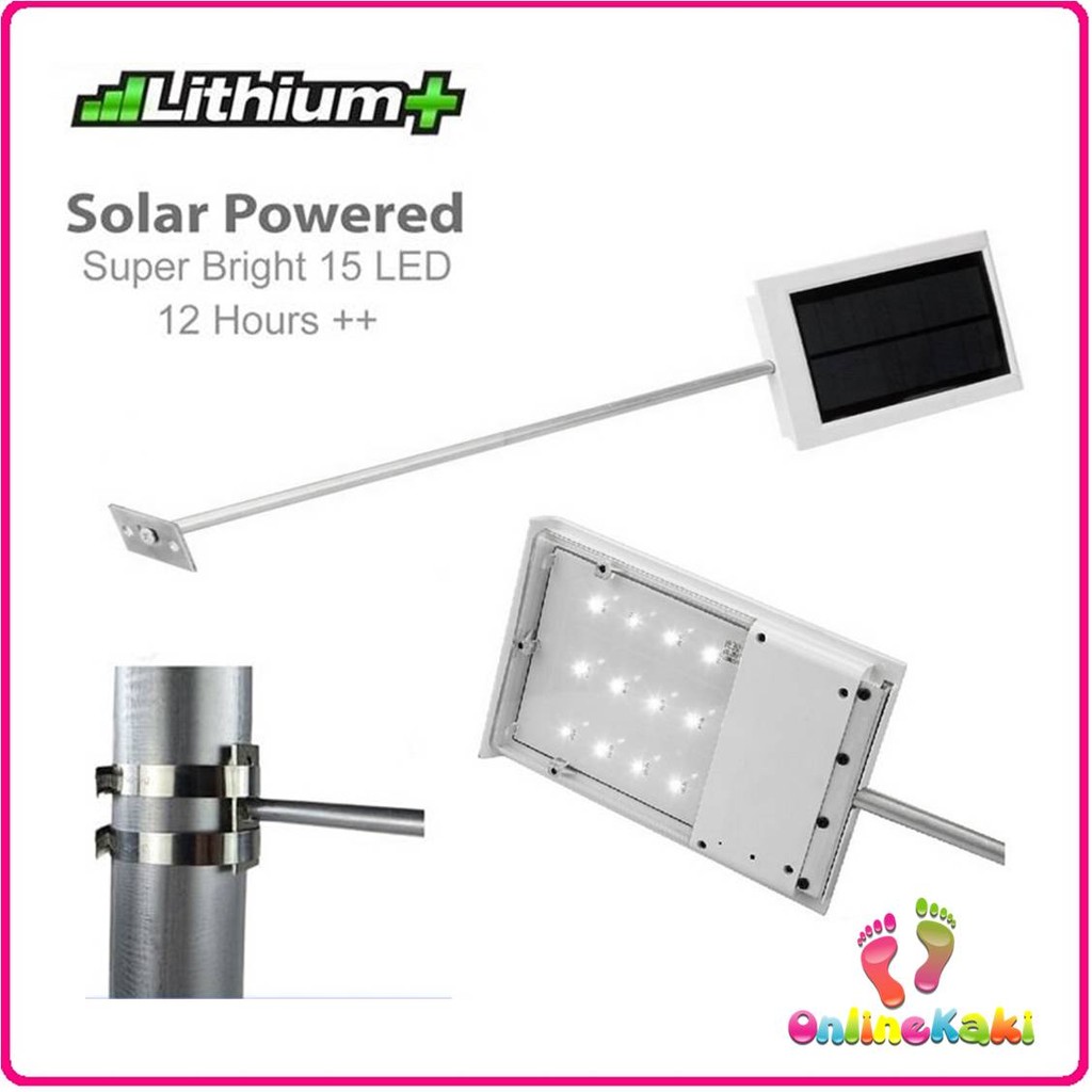 15 LED High Brightness Solar day/night Auto Street Light | Shopee Malaysia
