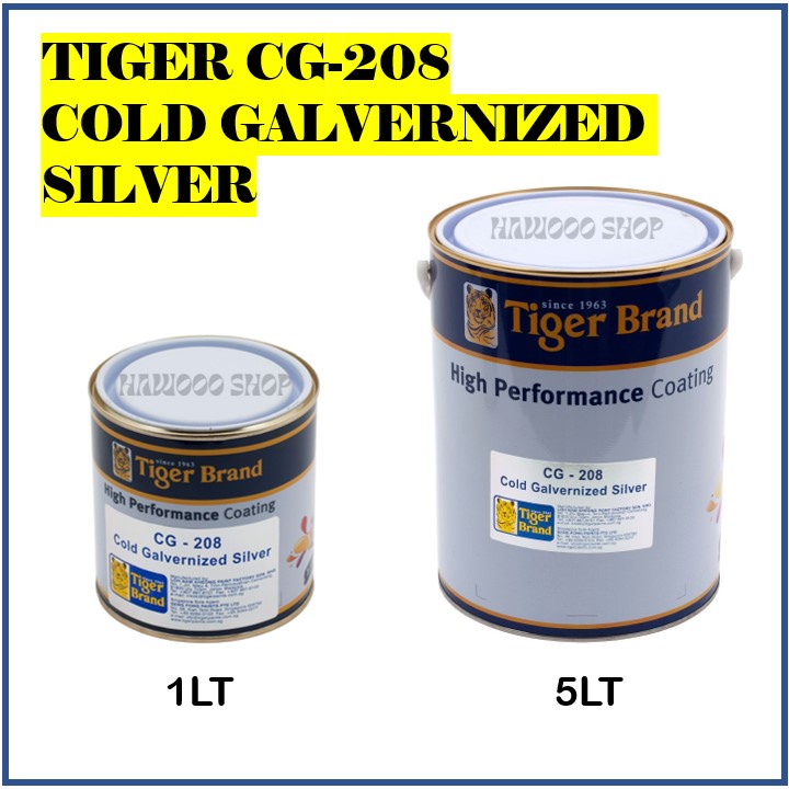 1LT Tiger Cold Galvanized Sliver Paint (CG-208) | Shopee Malaysia