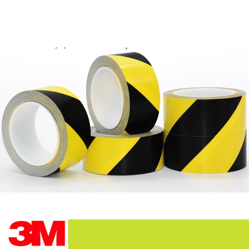 3M 5702 Warning Floor Tape PVC Floor Tape Yellow and black spotted horse safety tape Striped ...