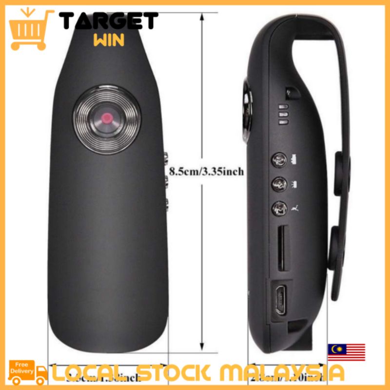 IDV 1080P Mini Action Portable Body Badan Camcorder Dash Cam Police ...