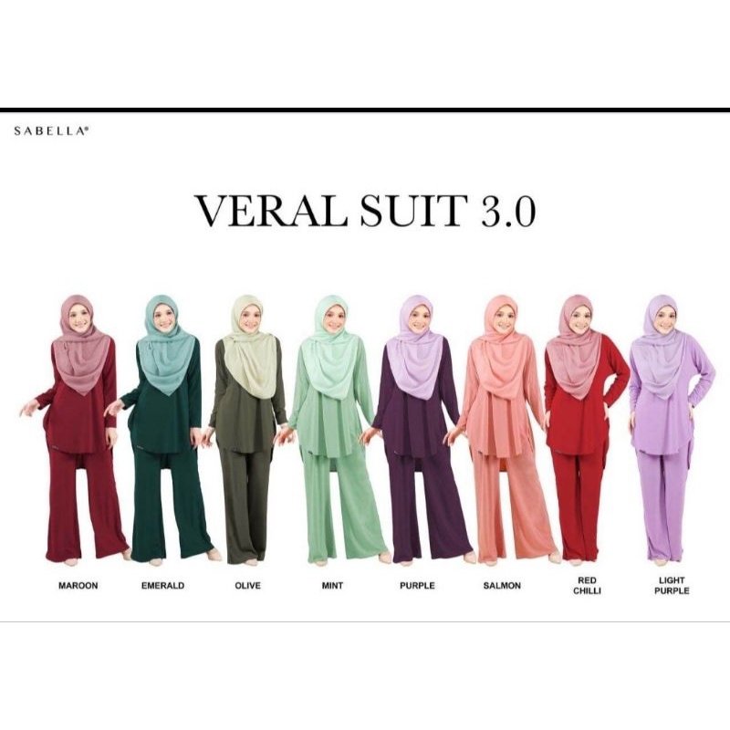 Preloved sabella (veral suit) | Shopee Malaysia
