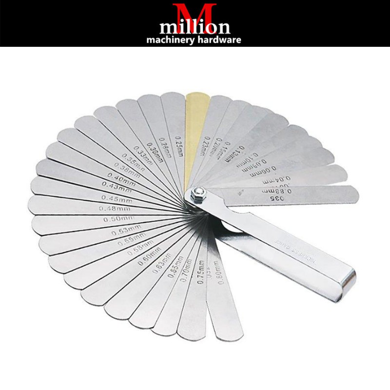 14 17 32pcs Blades Universal Thickness Gauge Set Metric Guage Stainless Steel Feeler Gauge ...