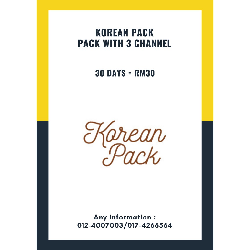Direct Buy Channel : Korean Pack 9Pack with 3 channel) | Shopee Malaysia